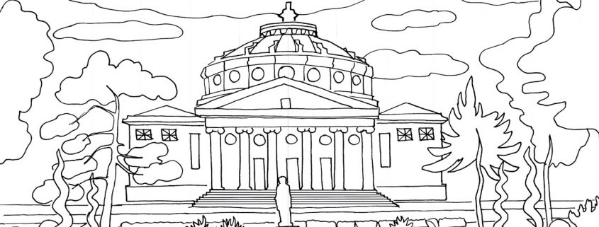 Plansa de colorat, Ateneul Roman - Bucuresti Centenar